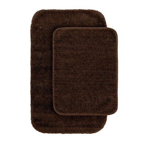 Garland Rug Traditional Chocolate 21 In X 34 In Washable Bathroom 2