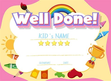 Cute Certificate Vector Art Icons And Graphics For Free Download