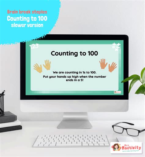 Counting To 100 Powerpoint Activity Slower Version