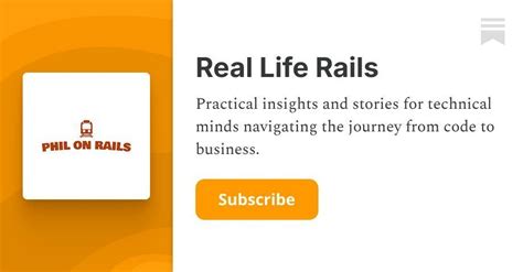 Phil Smy Mfa Mba On Linkedin Real Life Rails Phil Smy Substack