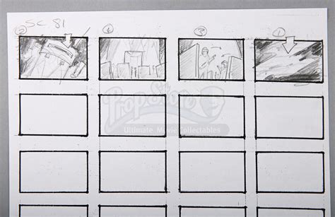 Starship Troopers 2 Hero Of The Federation Hand Drawn Storyboard