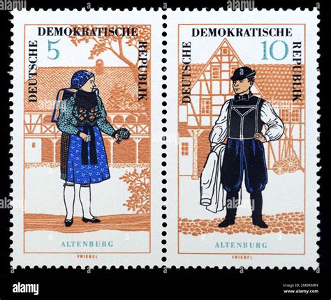 East German Ddr Postage Stamps 1966 Traditional Regional Costume