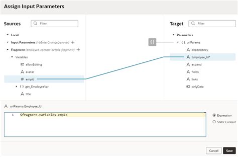 sample scenario create a fragment and pass values