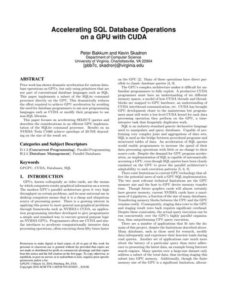 Sqream Db Bigger Data On Gpus Approaches Challenges Successes Pdf