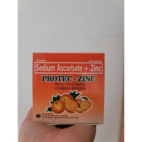 Sodium Ascorbatezinc Protec Zinc 5pcs Shopee Philippines