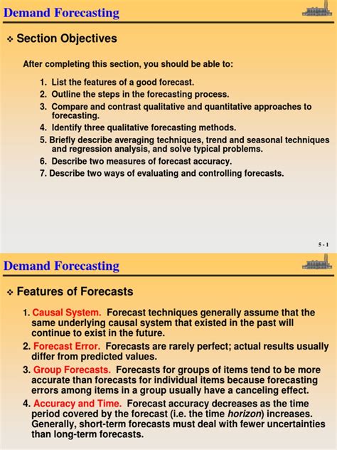 Demand Forecasting Lecture Notes Pdf Seasonality Forecasting