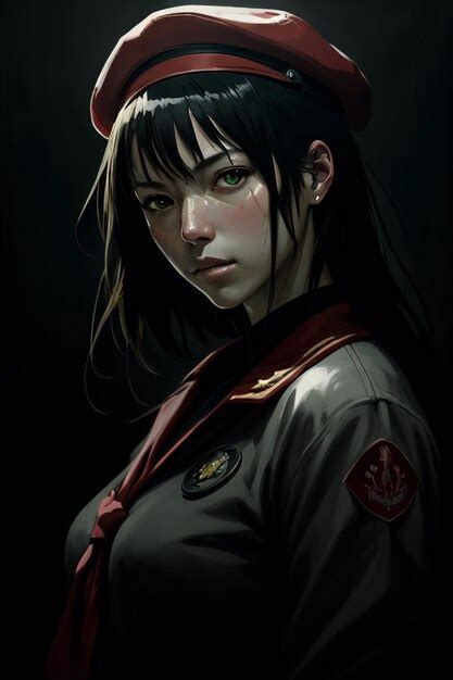 Premium Ai Image A Girl With Devil Horns And A Red Devil Hat