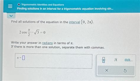 Solved Trigonometric Identities And Equations Finding Chegg