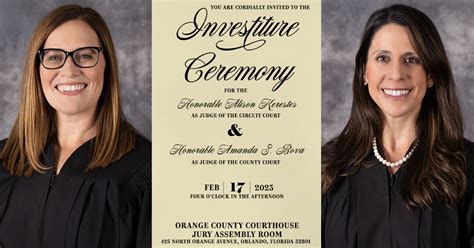 February Investiture Ceremony Ninth Judicial Circuit Court Of Florida