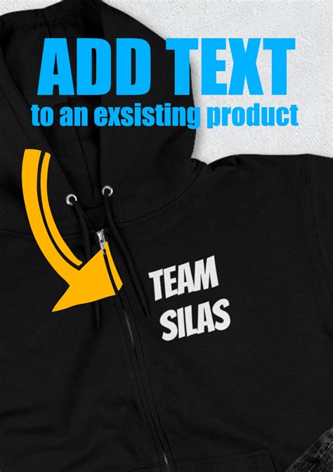Add Text To Existing Product Dzk9 Designs