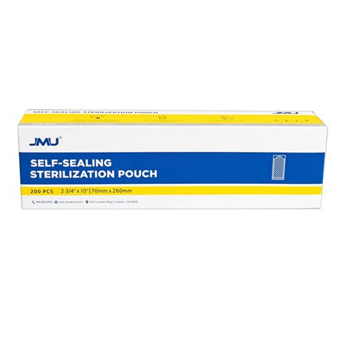 Unipack Jmu Self Sealing Sterilization Pouches 275 X 10 200bx Net32