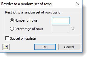 Restrict To Random Rows Genstat Knowledge Base 2024