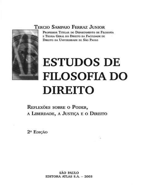 Tercio Ferraz Estudos De Filosofia Do Direito Pdf Pdf