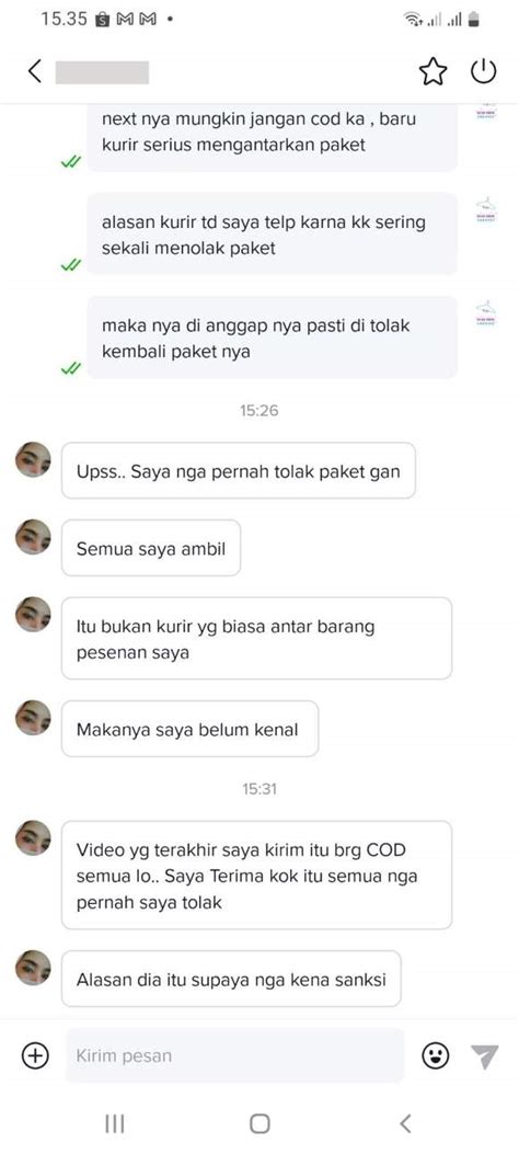Kurir COD J&T Membuat Status Barang Ditolak, Padahal Belum Dikirim
