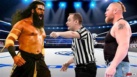 Full Match Brock Lesnar Vs Veer Mahaan Iron Man Match 2024 WWE