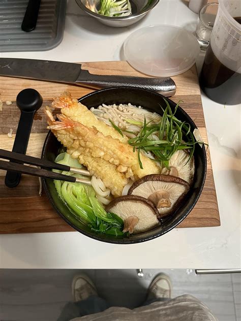Homemade Udon In A Dashi Shoyu Tare Broth R Japanesefood