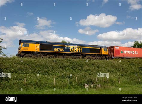 Gbrf Class 66 Diesel Locomotive No 66785 Pulling A Freightliner Train
