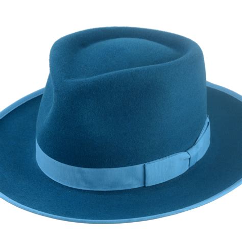 Stylish Teal Fedora Hat The Equinox Agnoulita Hats