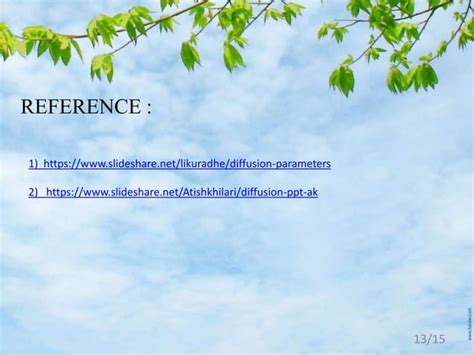 Diffusion Parameters Pptx