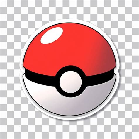 Cartoon Pokeball Sticker