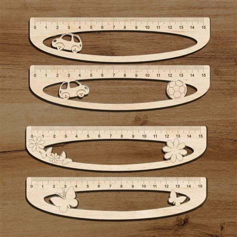Ruler Bundle Svg Inches And Centimeters Laser Cut Files Dxf Vector