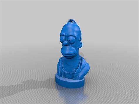 3d Homer Simpson As Homer Bust Sculpture Free 3d Model 3d Printable
