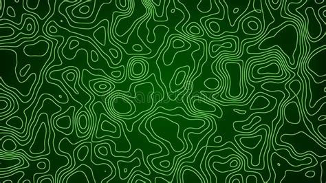Stylized Topographic Map Outline Height In Lines And Contours The