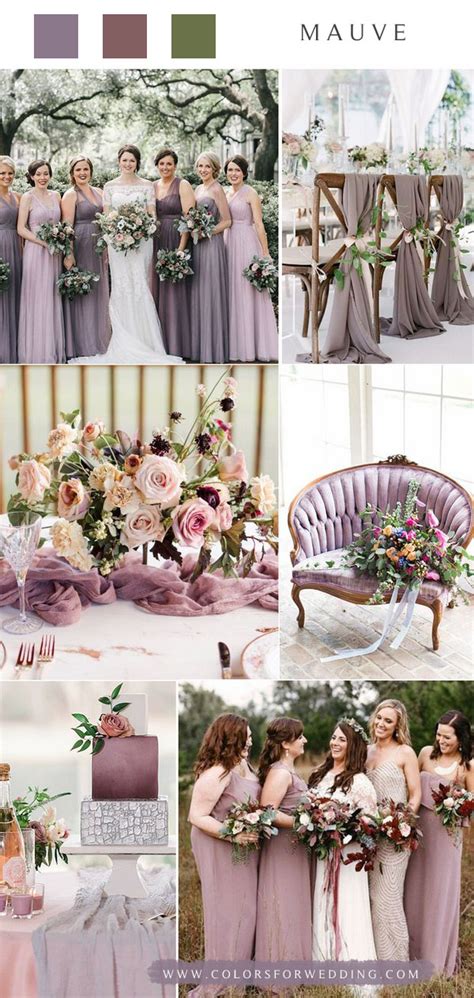 Dusty Rose Mauve Purple Wedding Color Ideas Colors For Wedding