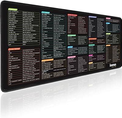 Excel Shortcut Keys Mouse Pad Extended Large XXL Cheat Sheet Gaming