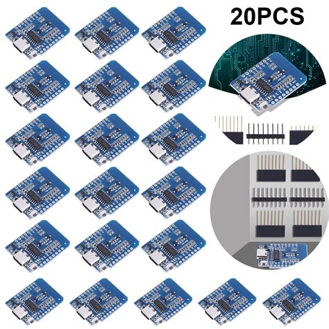 Jshteea Placa Expansión Placa Desarrollo 20 Piezas D1 Mini Nodemcu Lua