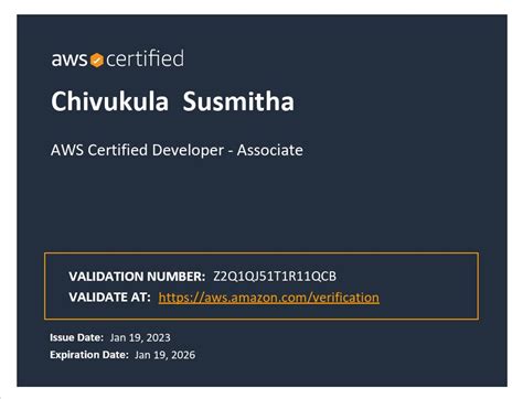 Chivukula Susmitha On Linkedin Aws Certificationachieved Clouddeveloper Kluniversity Klcse