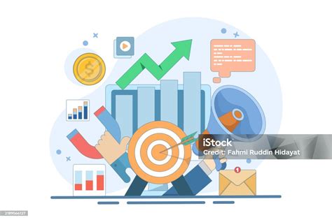 온라인 디지털 마케팅 개념 모바일 애플리케이션의 온라인 광고 및 프로모션 캠페인 소셜 네트워크의 광고 콘텐츠 평면 디자인 벡터 랜딩 페이지 웹 사이트 그림 가상현실에 대한