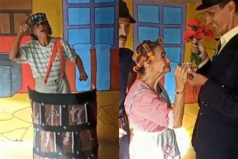 Abuelitos Recrean La Vecindad Del Chavo Del 8 En Un Hogar Geriátrico Y