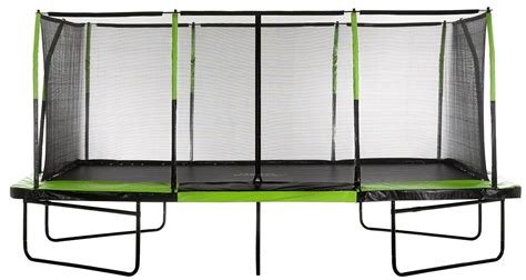 Machrus Upper Bounce Mega 10 X 17 Gymnastics Style Rectangular Trampoline Set With Premium