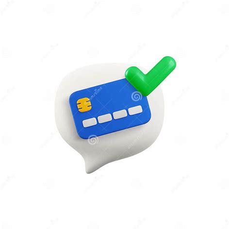 Vector Cartoon 3d Confirm Online Payment Message Icon Realistic Render Of White Speech Bubble