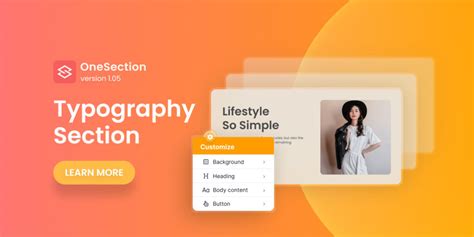 Typography Section Socialhead