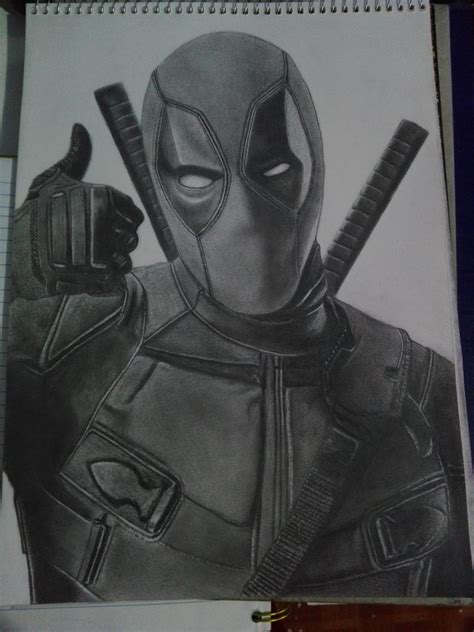 Deadpool A Lapiz⚔ Por Panesiin Dibujando