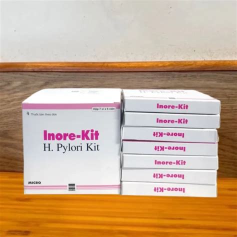 Thuốc Inore Kit Liệu Pháp 3 Thuốc điều Trị Vi Khuẩn H Pylori Dược điển Việt Nam