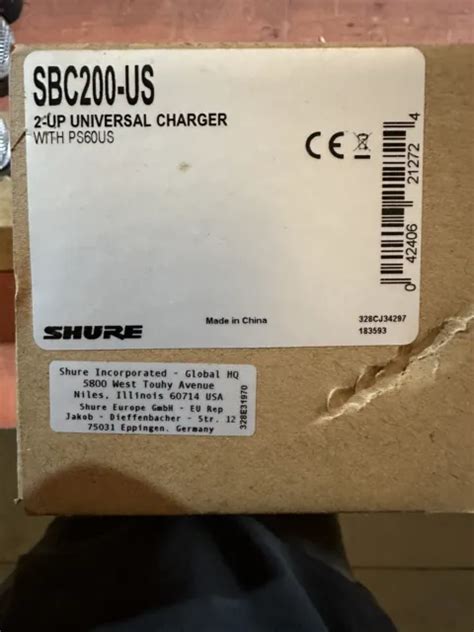 Shure Sbc200 Us Dual Docking Charger For Sb900 Battery With Us Power