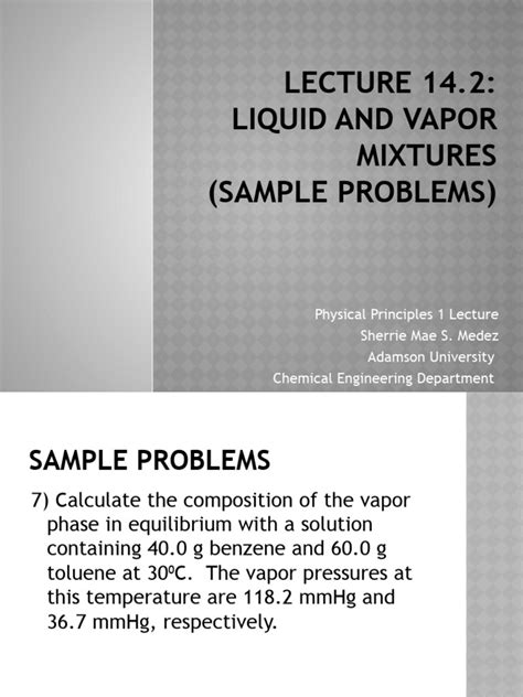 Lecture 142 Sample Problems Solutions And Colligative Properties Pdf