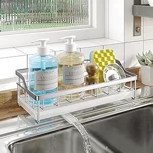 Amazon SWTYMIKI Sponge Holder For Kitchen Sink Sink Caddy With