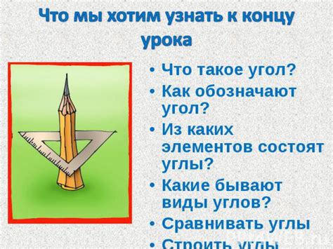 Углы презентация