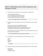 GFACT CERTIFICATICATION EXAM REVIEW 2024 2025 COMPLETE QUESTIONS AND