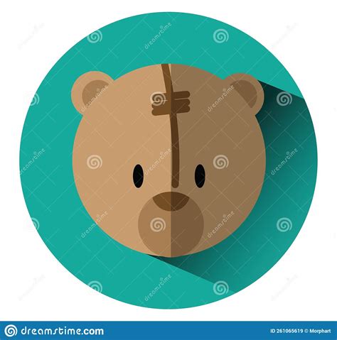 Brown Bear Toy Icon Stock Vector Illustration Of Bear 261065619