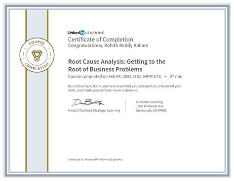 Rohith Reddy Kallam On Linkedin Certificate Of Completion