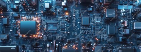 Overview Of A Complex Microchip Circuit Layout Showcasing Intricate