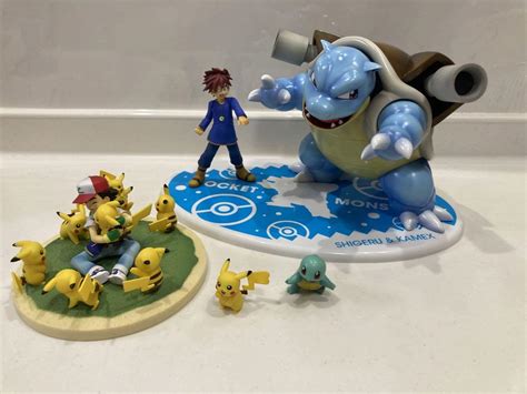 ポケモン メガハウス ピカチュウ＆サトシ カメックス＆シゲル フィギュア Gem メルカリ