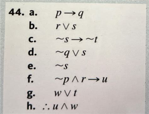 Solved Use The Valid Argument Forms To Deduce The Conclusion