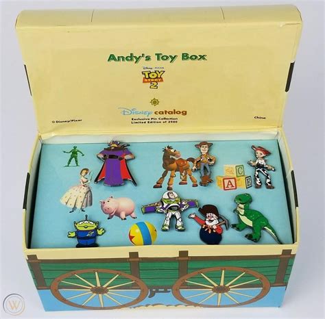 Disney Pixar Toy Story 2 Andys Toy Box 7 Pin Boxed Set Limited Edition