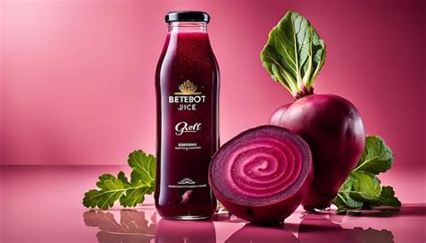 Sparkling Beetroot Juice Drink Premium Ai Generated Image